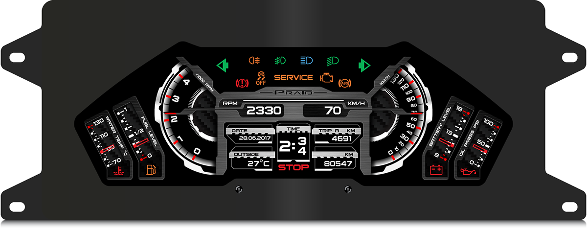 Firmware for digital instrument clusters — Librow — Digital LCD dashboards for cars and boats